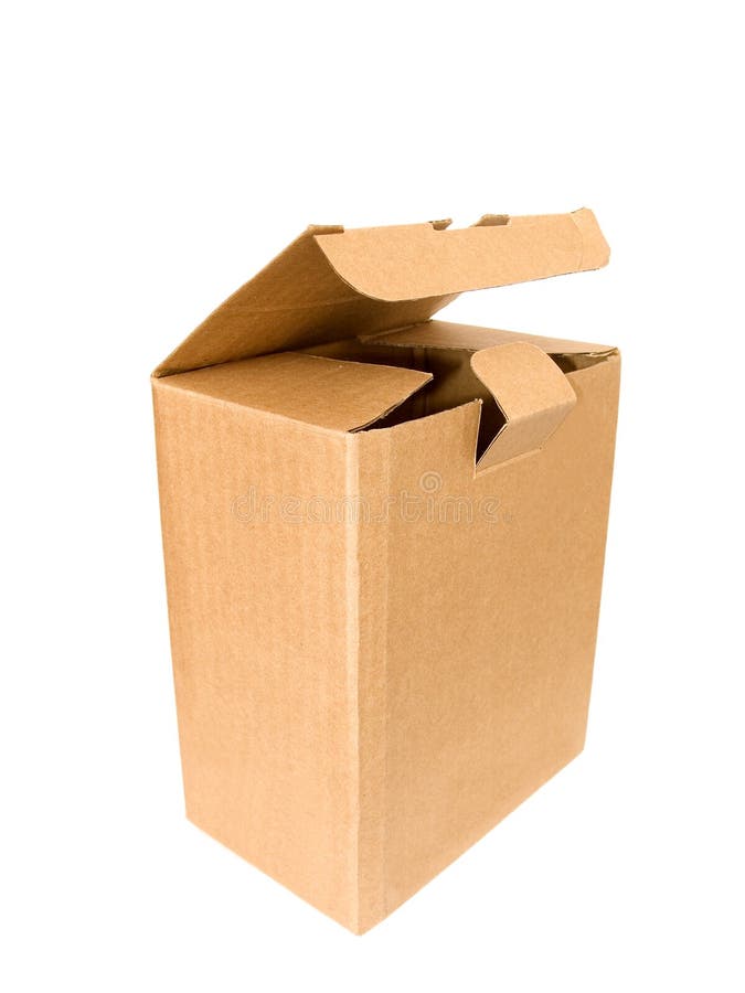 Open Empty Cardboard Box stock image. Image of paper, shipping - 454353