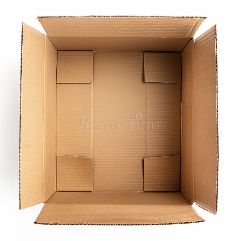 Empty Cardboard Box Viewed from Above Stock Photo - Image of recycle ... Empty Cardboard Box Viewed from Above Stock Photo - Image of recycle ...