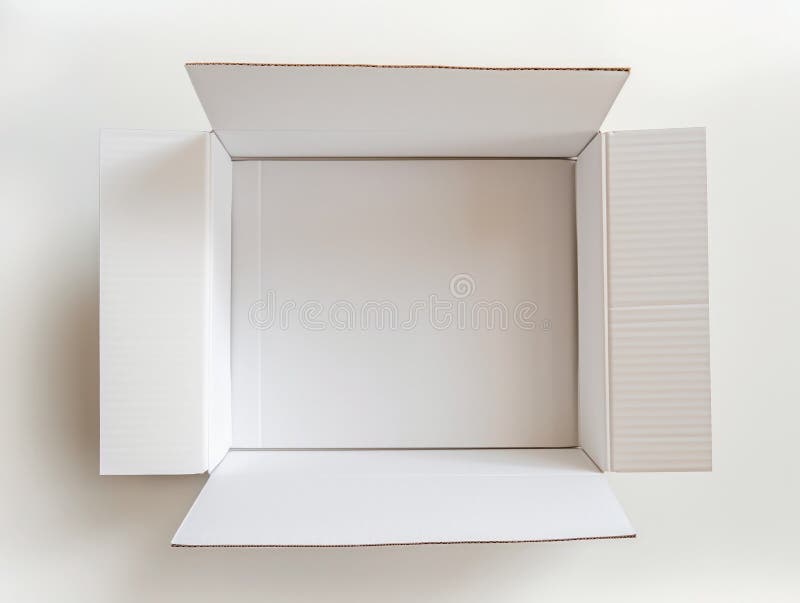Open Empty Cardboard Box stock photo. Image of empty - 316920312