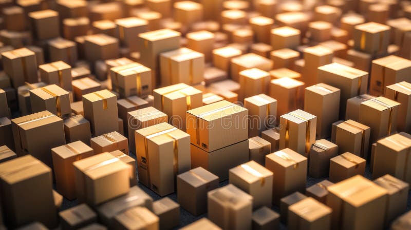 Open and Empty, the Cardboard Boxes are Prepared and Ready for Packing ...