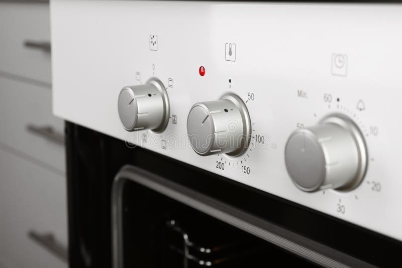 Open Empty Electric Oven in Kitchen Stock Image - Image of oven ...