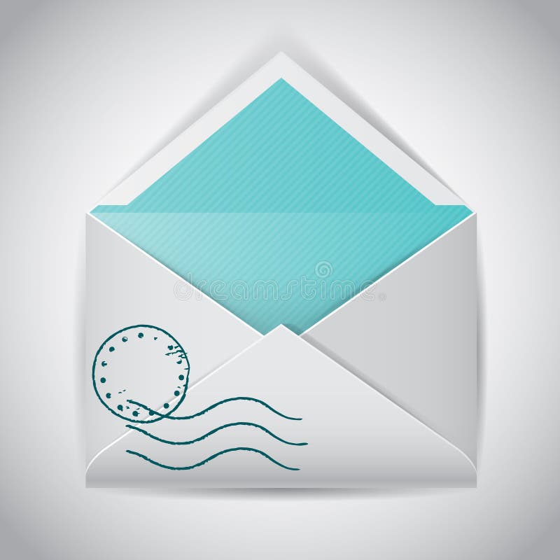 Open empty envelope stock vector. Illustration of design - 51304315