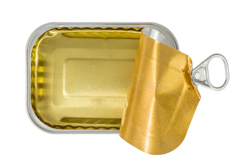 Open empty food can stock photo. Image of alone, concept - 145484762