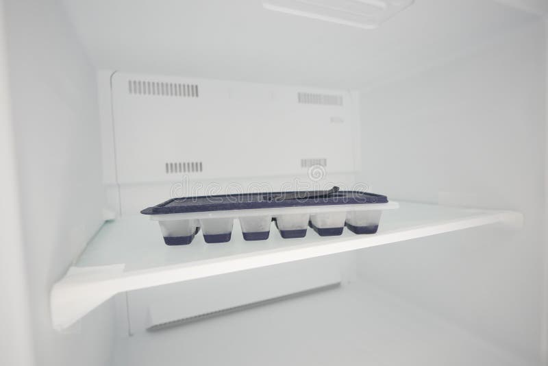 Open empty fridge at home stock image. Image of cool - 330225011