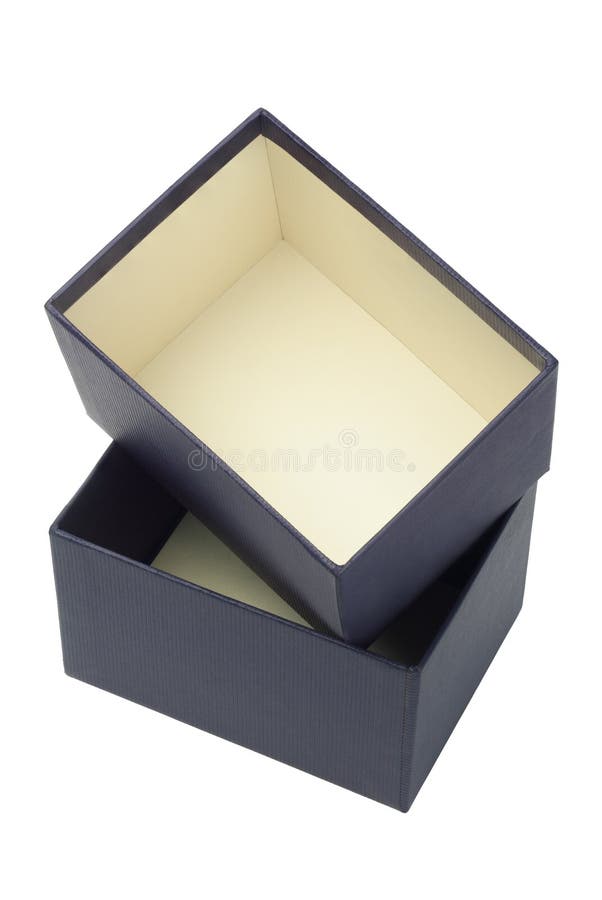 Open empty white gift box stock image. Image of decoration - 22047211
