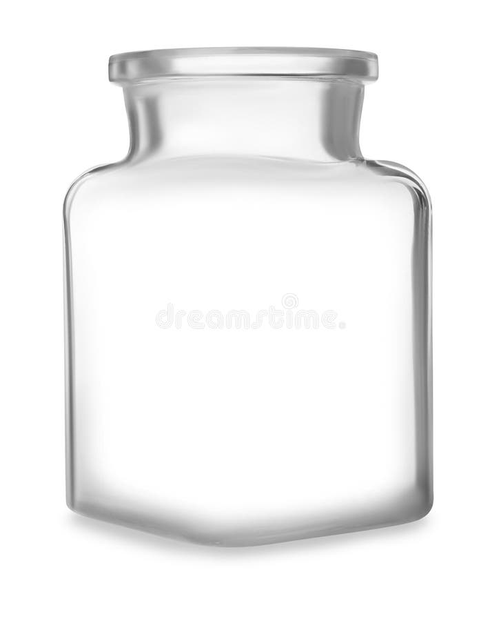 Open Empty Glass Jar Isolated Stock Illustration - Illustration of ...
