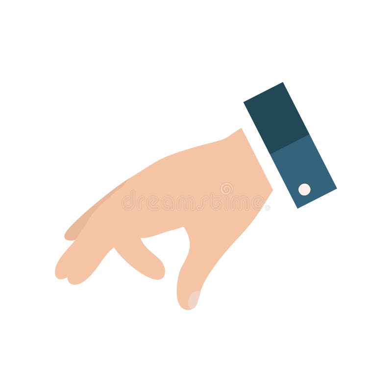 Empty Hands Holding Protect Giving Gestures Icons Set Isolated on White ...