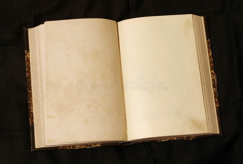 Open Empty Pages in Old Book Stock Photo - Image of memory, list: 25968