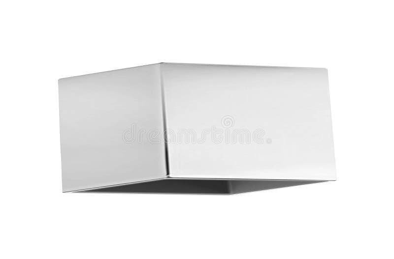 Front View of White Plastic Storage Basket Stock Image - Image of ...