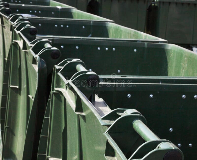 Open Empty Plastic Waste Containers Stock Image - Image of movable ...