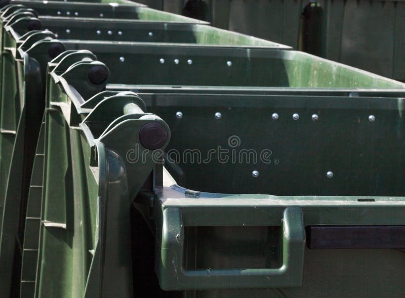 Open Empty Plastic Waste Containers Stock Photo - Image of pickup ...