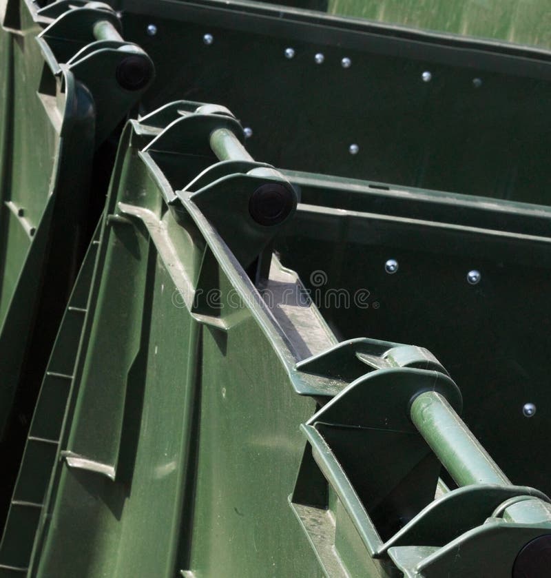 Open Empty Plastic Waste Containers Stock Photo - Image of city ...