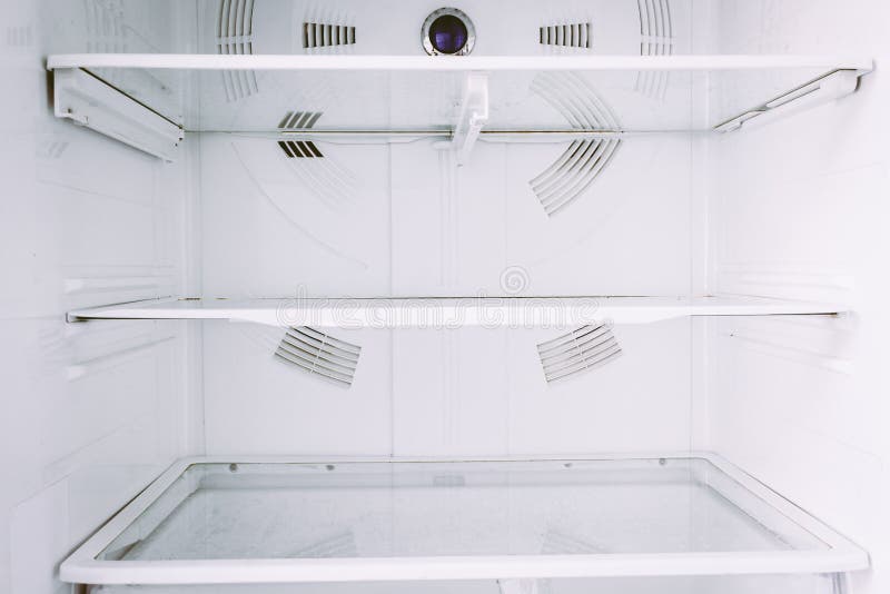 Open empty refrigerator stock image. Image of cooler - 116875399