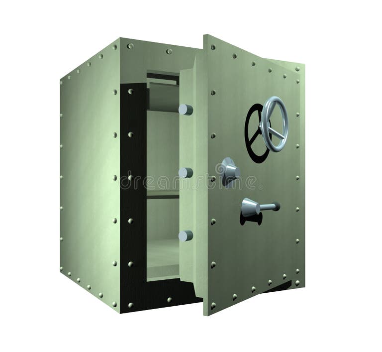 Open empty safe stock illustration. Illustration of protect - 10514510