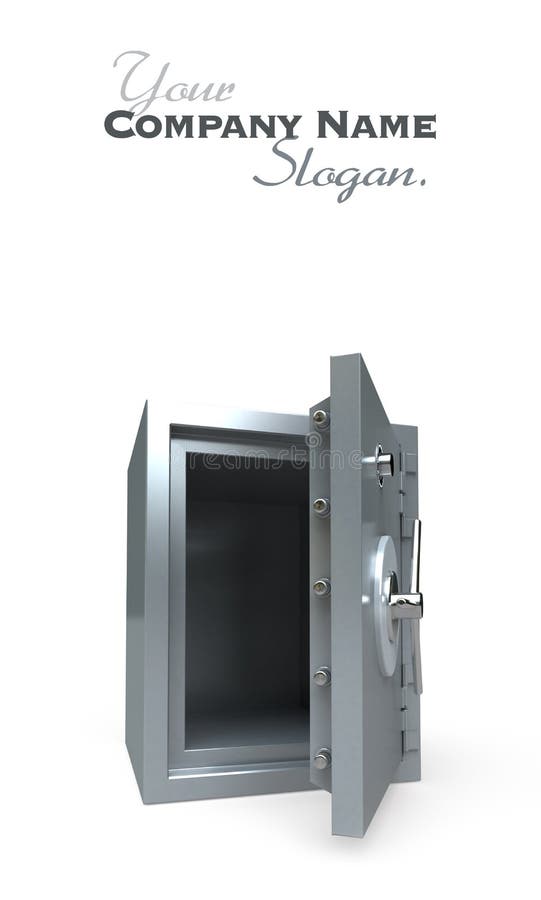 Open empty safe stock illustration. Illustration of padlock - 63826692