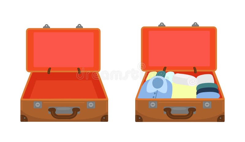 Open Empty Suitcase Stock Illustrations – 1,021 Open Empty Suitcase ...
