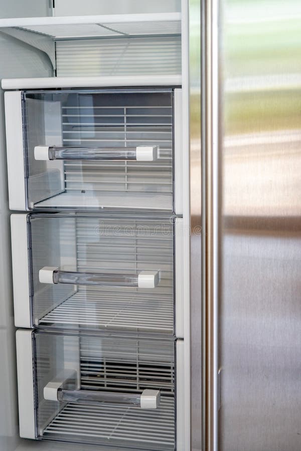 Stainless Steel Fridge Side View