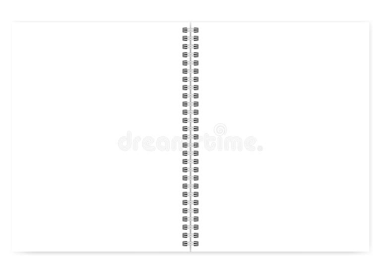 Spiral Coil Notebook Stock Illustrations – 673 Spiral Coil Notebook ...