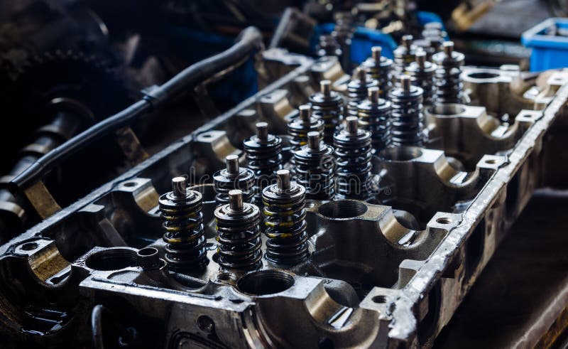 Open engine block stock photo. Image of motor, repair - 48902106