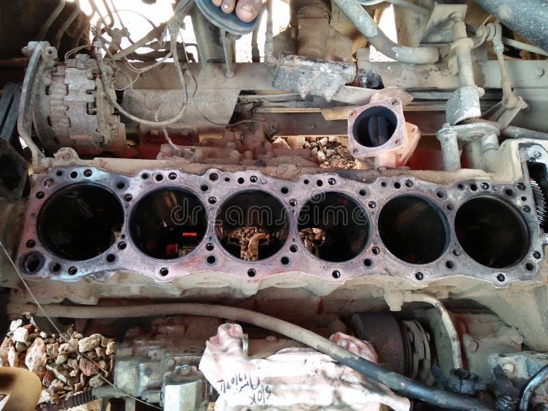 Open a engine head of bus stock photo. Image of dont - 137584850