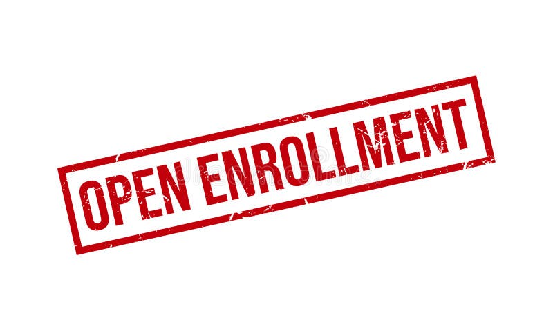 Open Enrollment Rubber Stamp. Open Enrollment Grunge Stamp Seal Vector ...