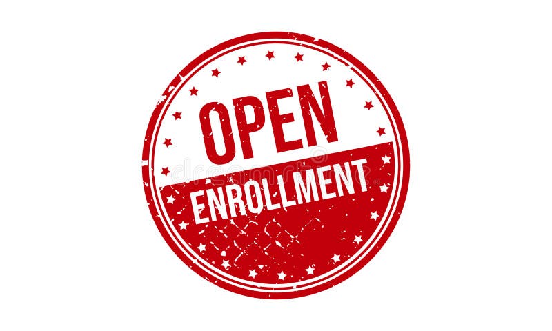 Open Enrollment Rubber Stamp. Open Enrollment Grunge Stamp Seal Vector ...