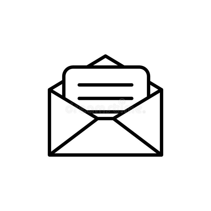 Open Envelope Icon Perfect for Email and Communication Stock Vector ...