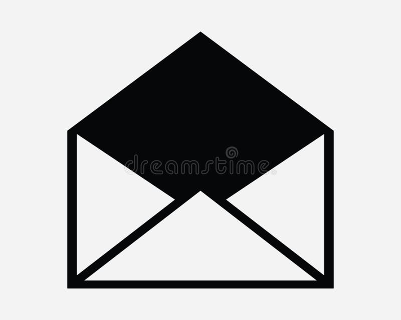 Open Envelope Icon Postal Paper Mail Post Email Read Communication ...