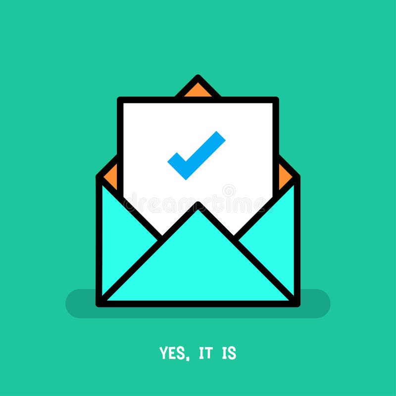 An Open Envelope with Exclamation Mark. Isolated Vector Illustration ...