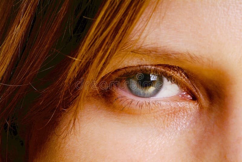 Open eye stock image. Image of moment, gaze, brown, contact - 4298389