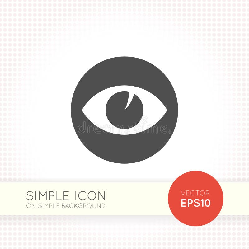 Open Eye Icon for Ui of Website or App Stock Vector - Illustration of ...