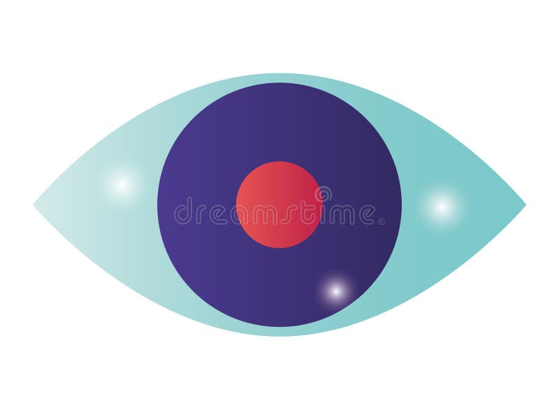 Open eye isolated icon stock vector. Illustration of icon - 136817687