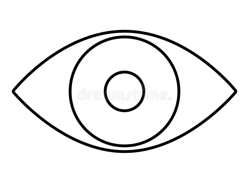 Open eye isolated icon stock vector. Illustration of care - 136844241