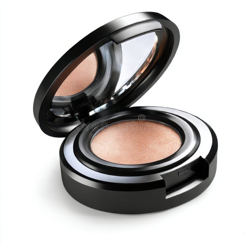 Open Eyeshadow Compact Case Isolated on White Background Stock ...