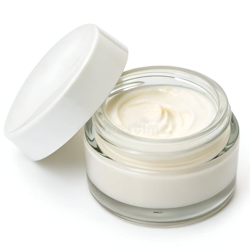 Open Face Cream Jar stock illustration. Illustration of treatment ...