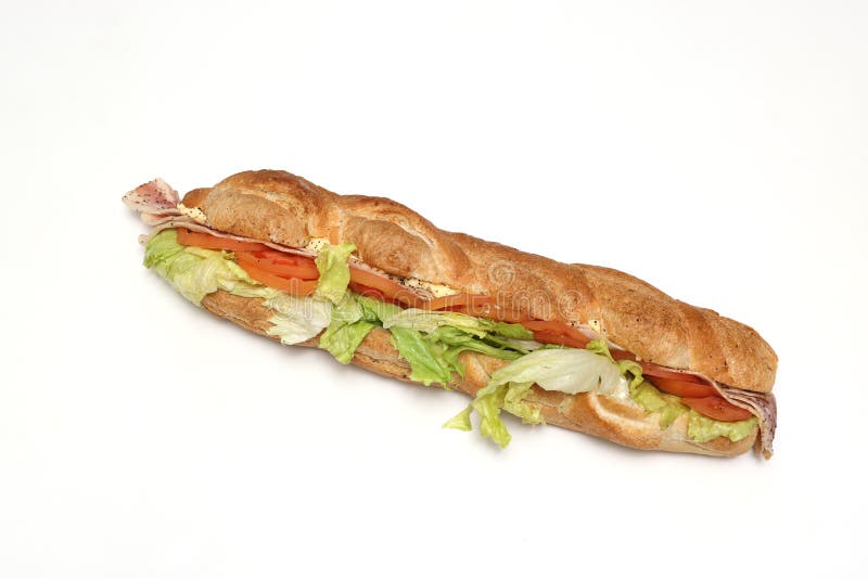 Open-face Sandwich on a Crockery Isolated on a White Background. Stock ...