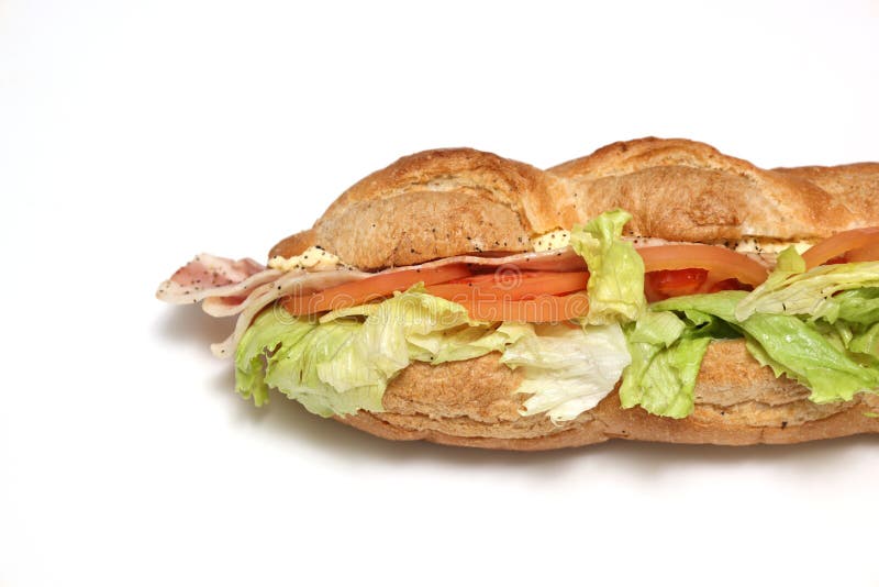 Open-face Sandwich on a Crockery Isolated on a White Background. Stock ...