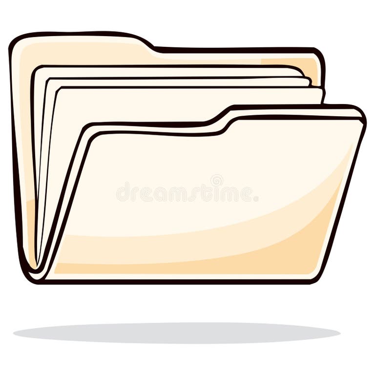 Folder Cartoon Illustration Stock Illustrations – 15,601 Folder Cartoon ...