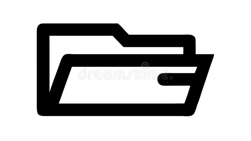 Open File Folder Icon for Document Management and Office Organization ...