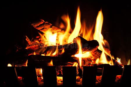 Open Fire stock photo. Image of toasty, grate, heat, warmth - 2458402