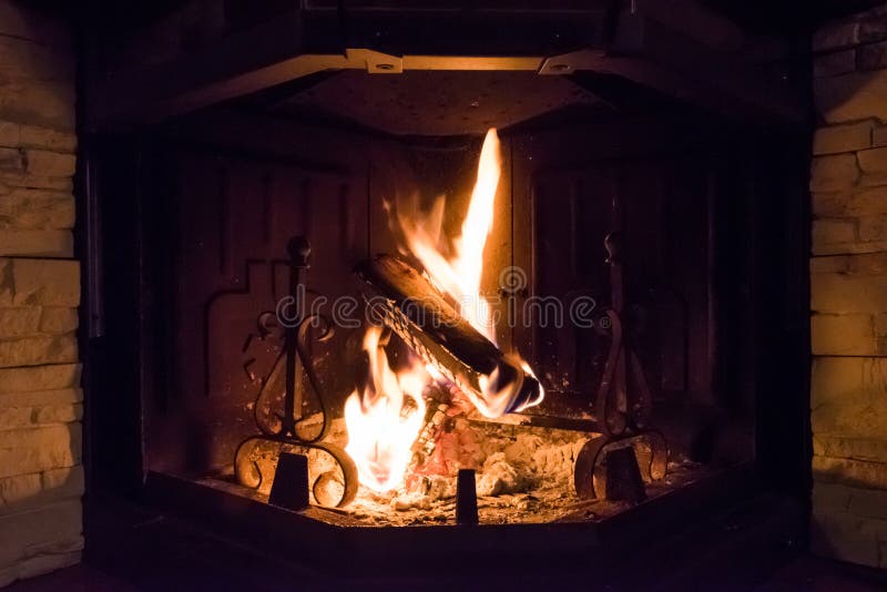 Open fireplace stock photo. Image of fireplace, crib - 69856592