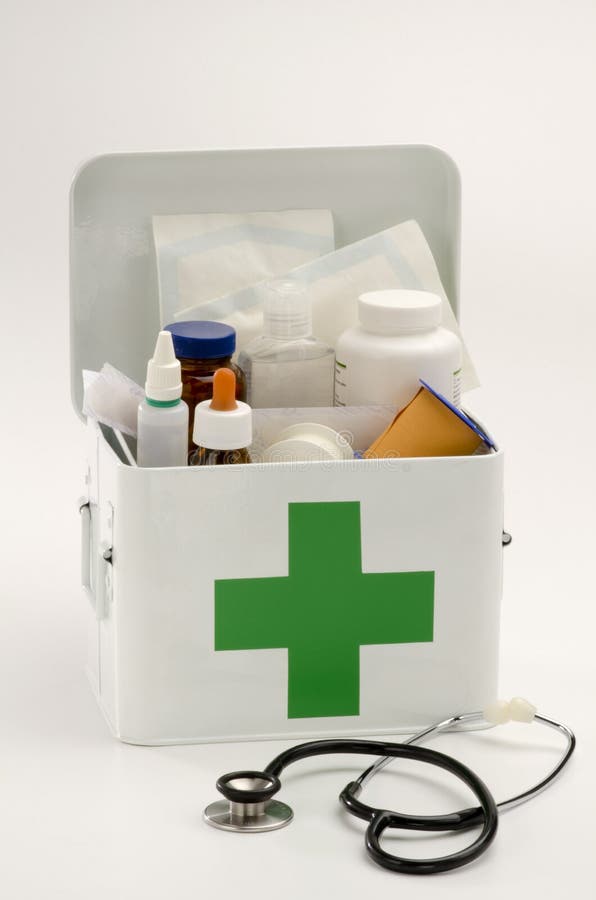 Open first aid kit stock image. Image of health, life - 29987973