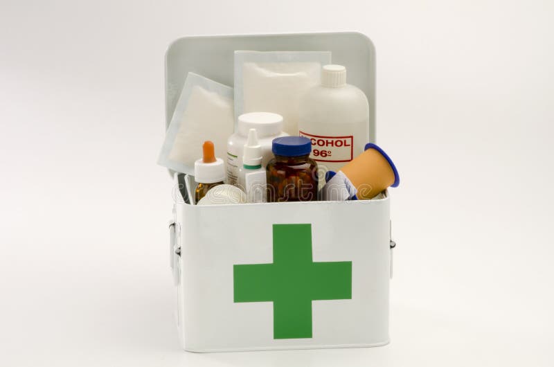 Open first aid kit stock image. Image of health, interior - 29987901