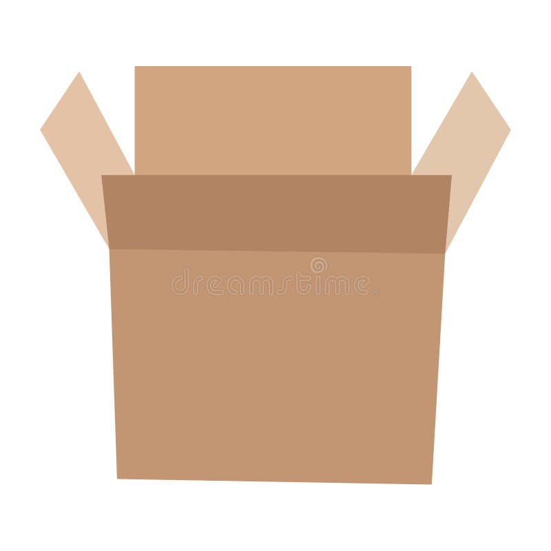 Open flat box. stock illustration. Illustration of isometric - 103497062