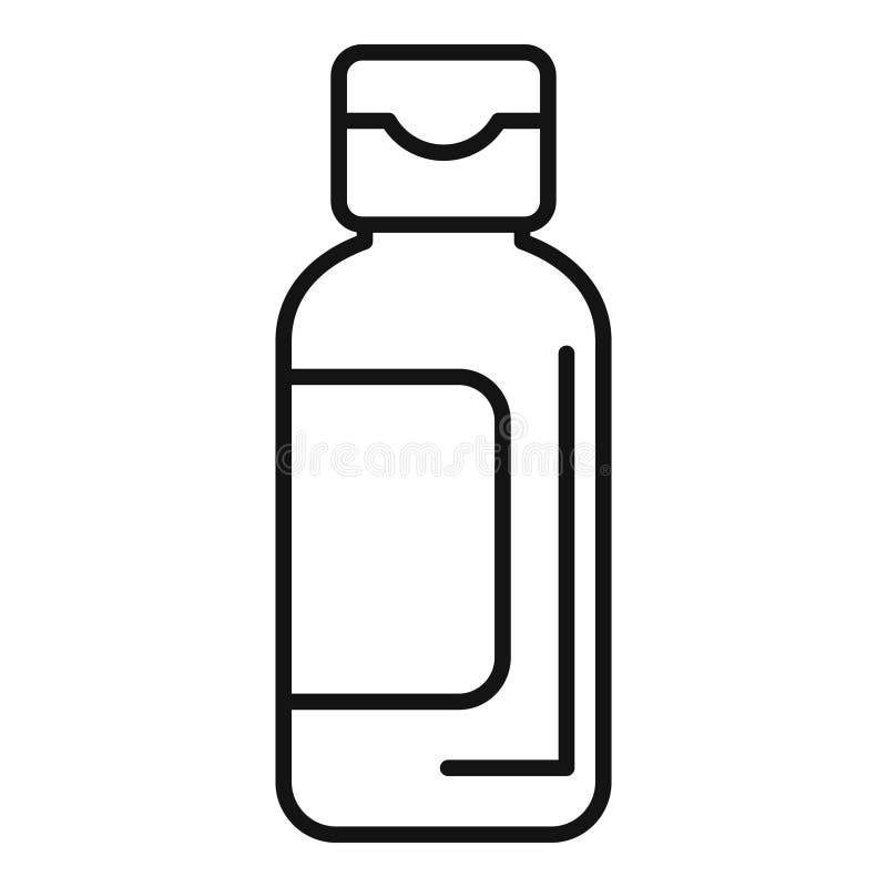 Open Flip Top Bottle for Cosmetic Product Packaging Stock Illustration ...