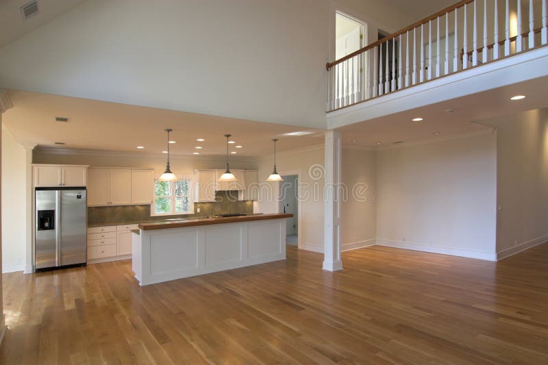Open floor plan stock photo. Image of remodel, refrigerator - 2016166