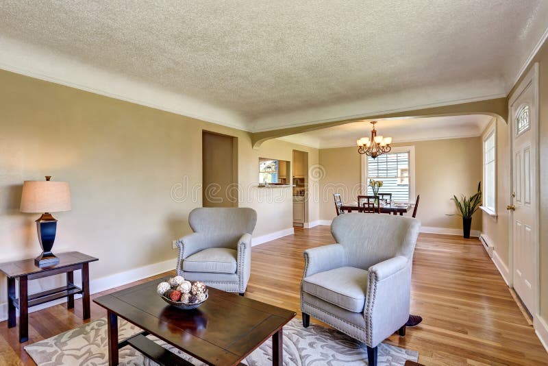 Open Floor Plan Dining Area. View from Living Room Stock Photo - Image ...