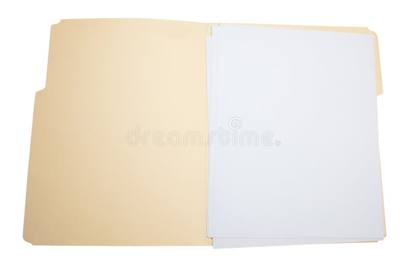 Opened file folder stock photo. Image of info, isolated - 13476626
