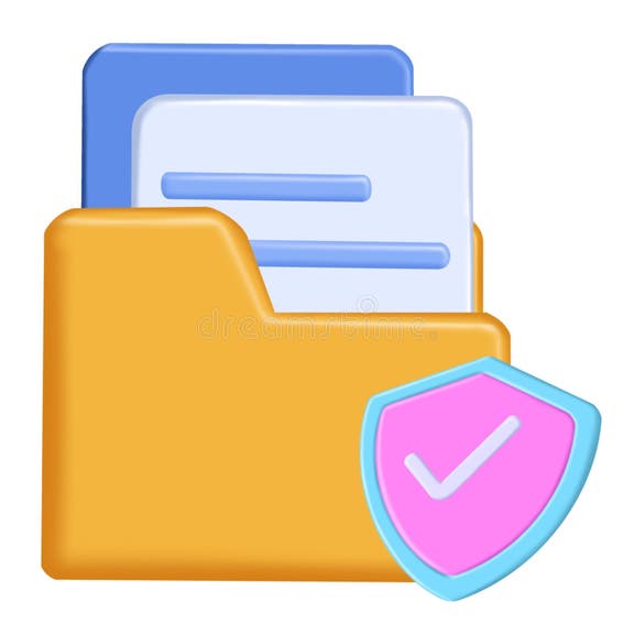 Open Folder and Close Folder with Documents. Stock Illustration ...