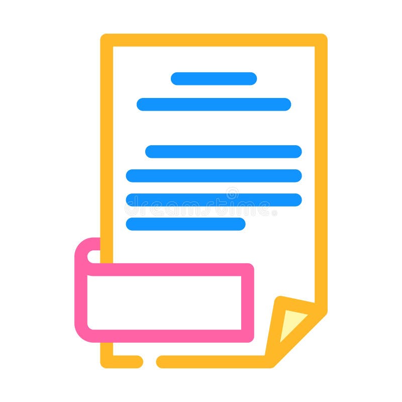 Open Folder Color Icon Vector Illustration Stock Vector - Illustration ...